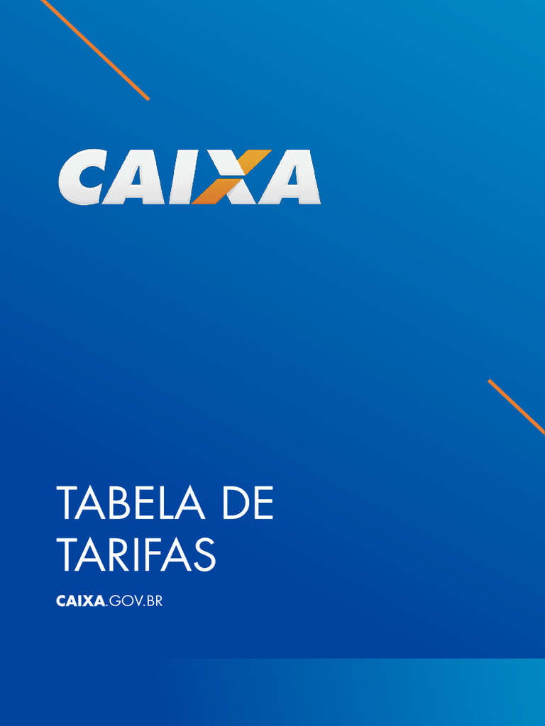 Tabela de Tarifas - CAPA | PDF