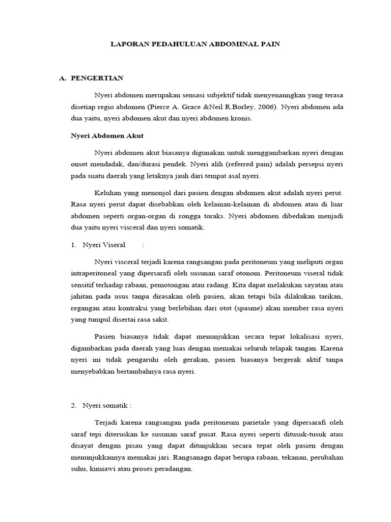 LP Abdominal Pain | PDF