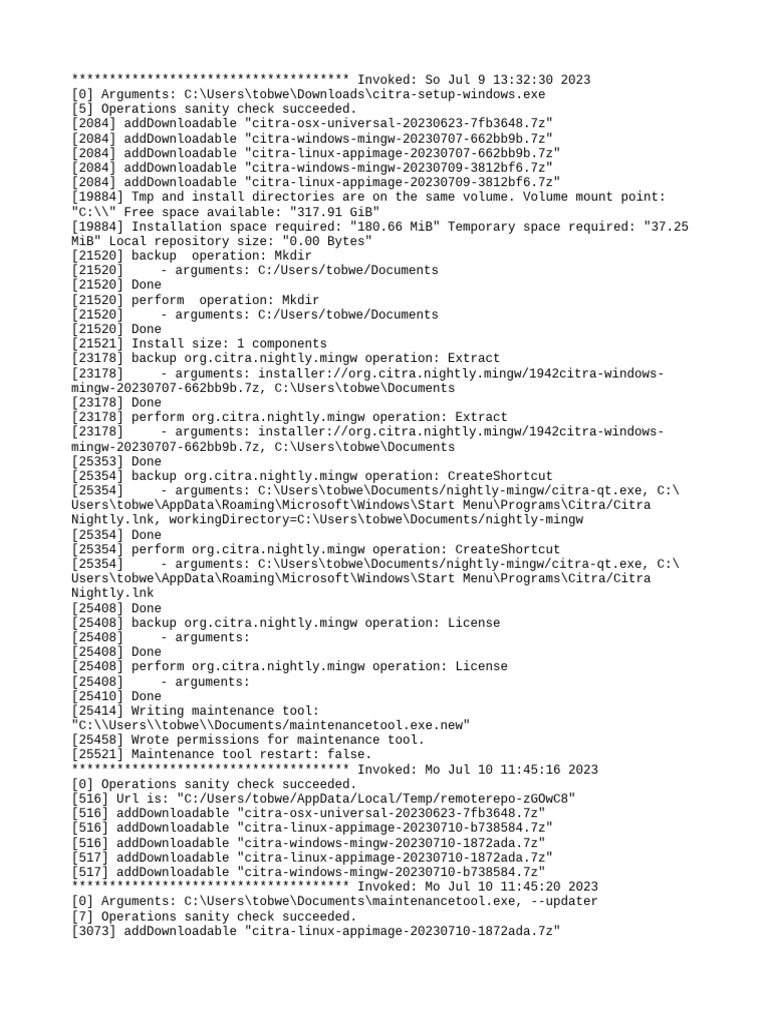 Installation Log | PDF | Computing | Utility Software