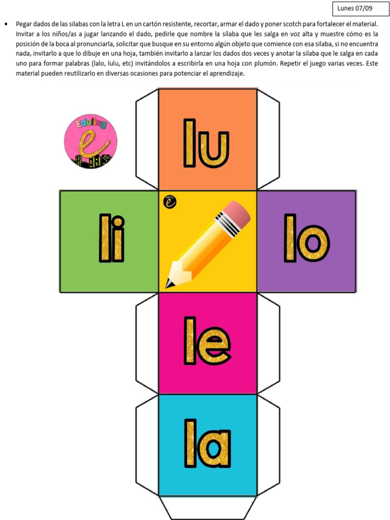 Actividades Semana 7 A 10 Septiembre Pre Kinder | PDF