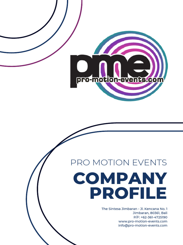 Company Profile - Pro Motion Events | Download Free PDF | Bali