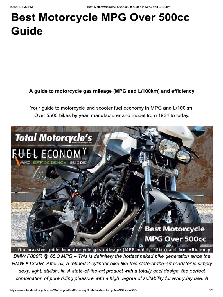 MPG 3 2000 Over 500cc Total Motorcycle | PDF