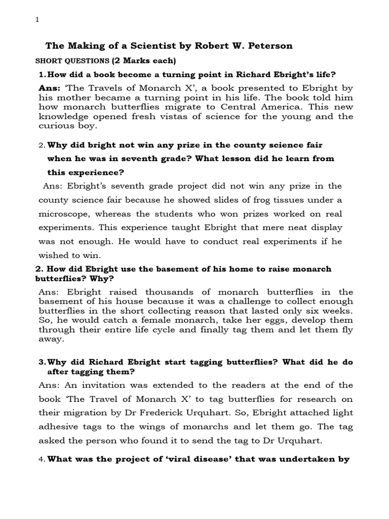 The Making of A Scientist To Be Mailed | PDF | Curiosity | Butterfly