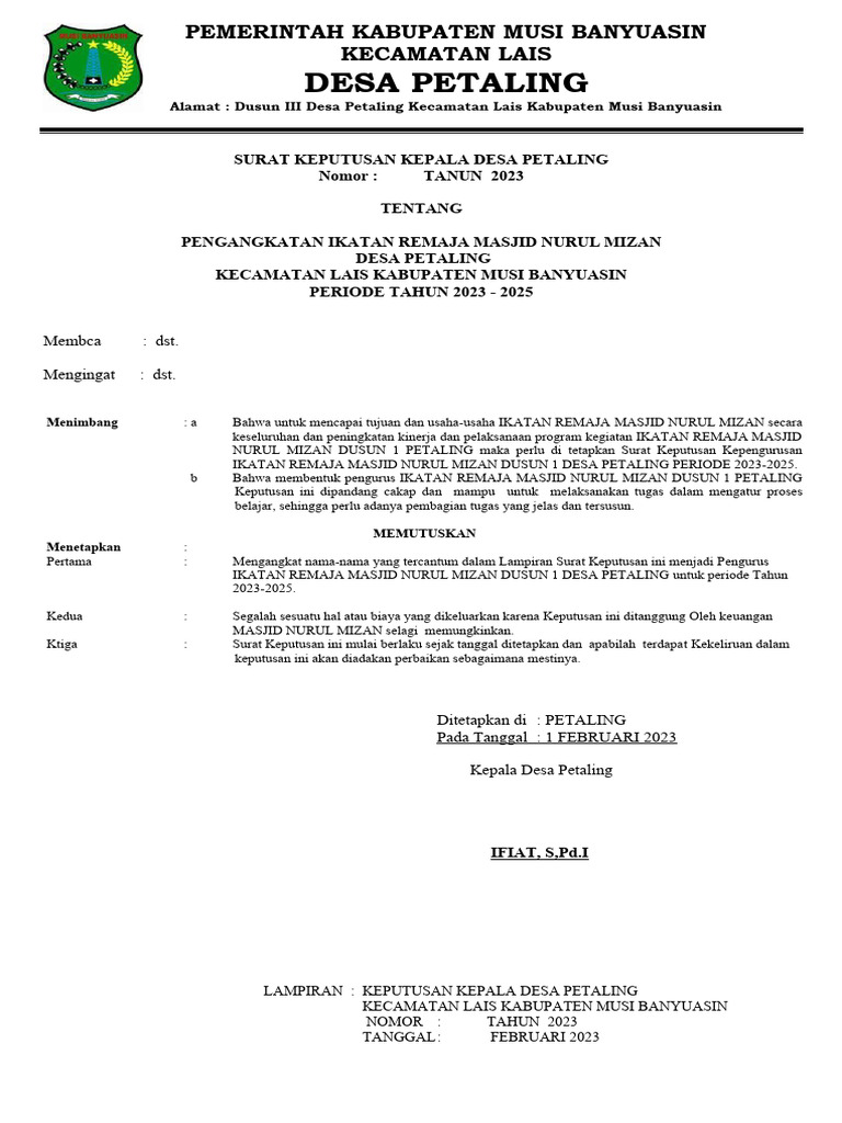 SK Irma Masjid Nurul Mizan | PDF