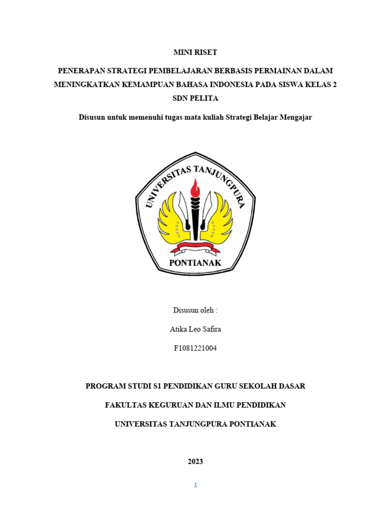 Atika Leo Safira - F1081221004 - Makalah Kurikulum | PDF | Karier ...