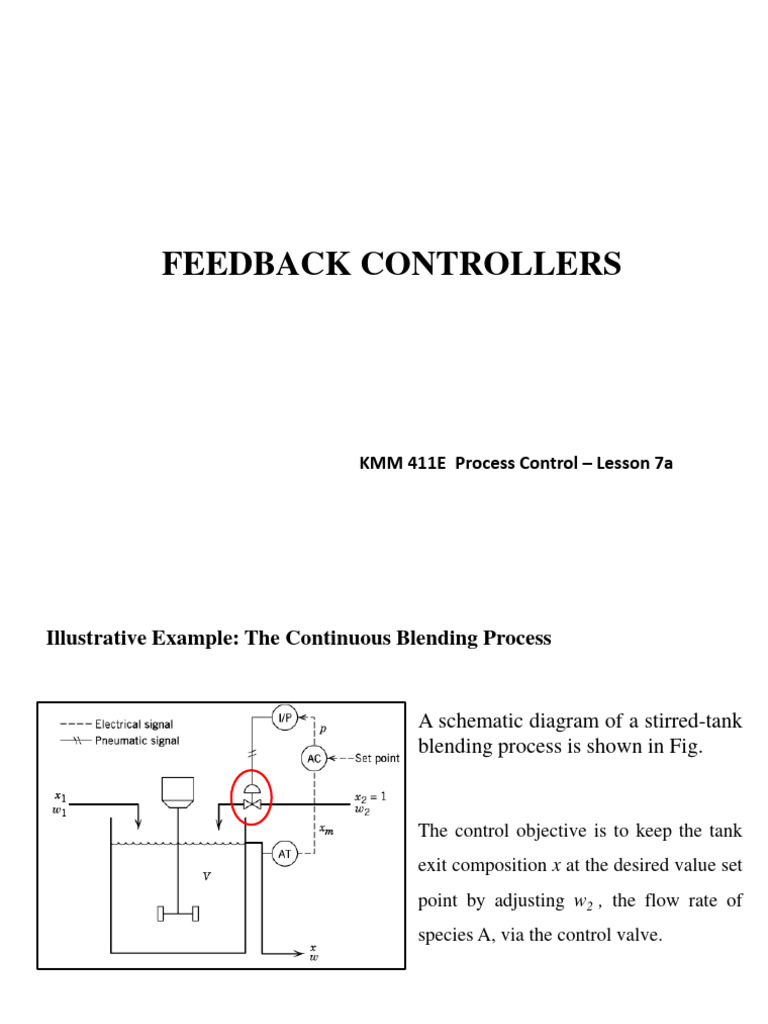 Feedback Control in Blending Systems | PDF | Control Theory | Feedback