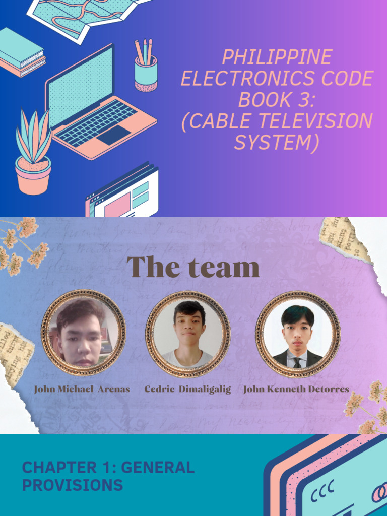 Group 1 - Philippine Electronics Code Book 3 | Download Free PDF | Coaxial Cable | Cable Television