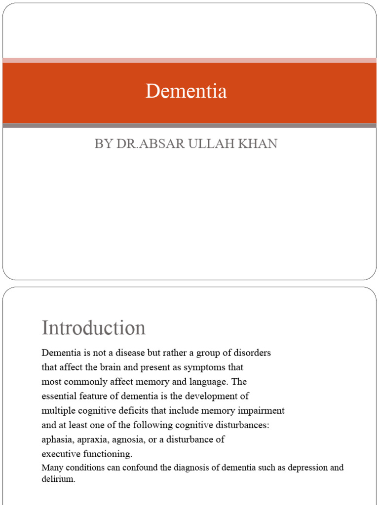 Dementia 2 | PDF | Dementia | Memory