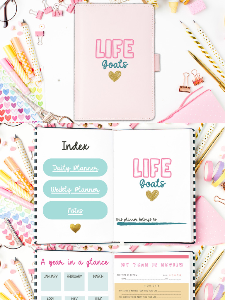 Life Goals Planner Overview | PDF | Meal | Food And Drink