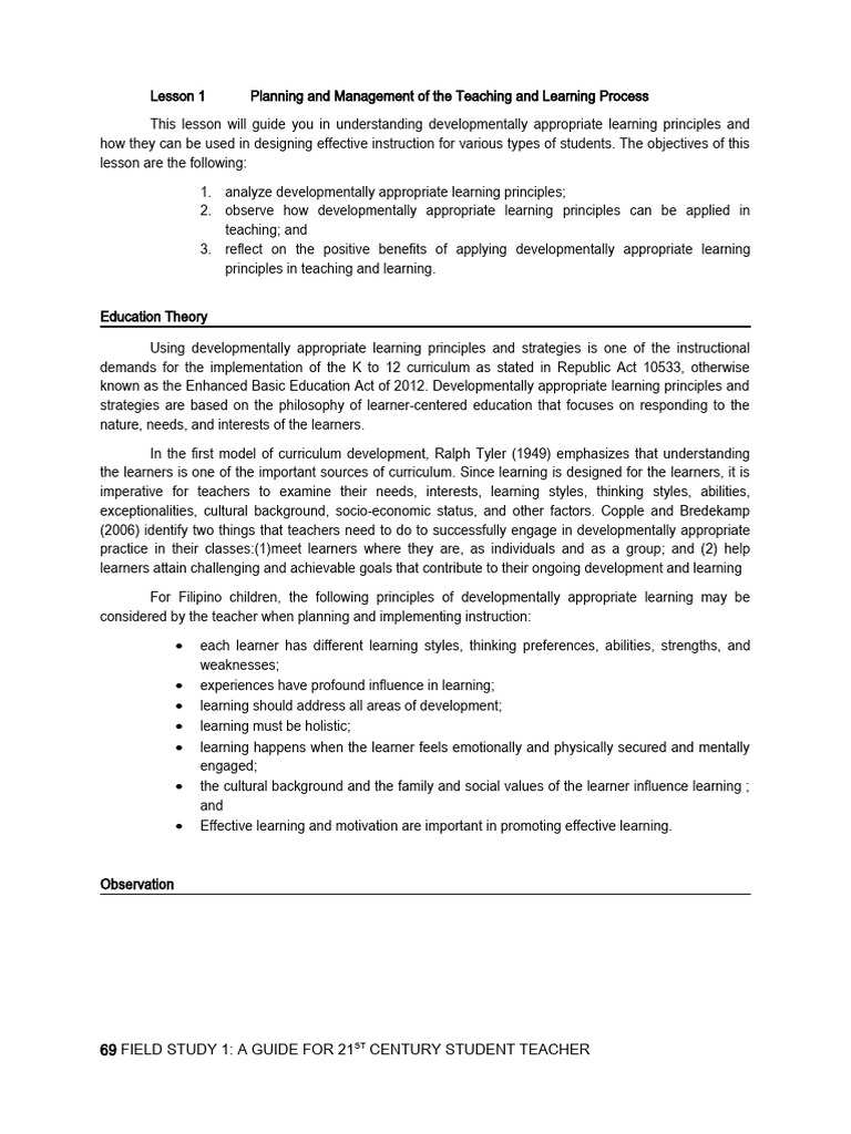 Chapter 4 | PDF | Teachers | Curriculum