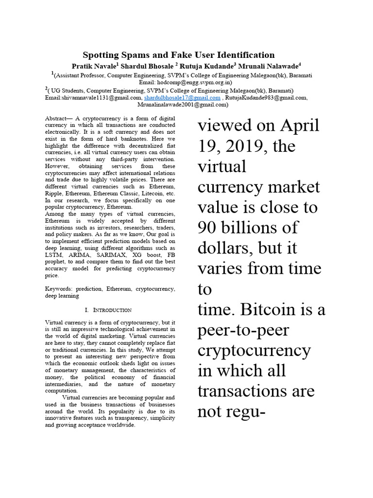 Reserch Paper Bit | PDF | Cryptocurrency | Bitcoin
