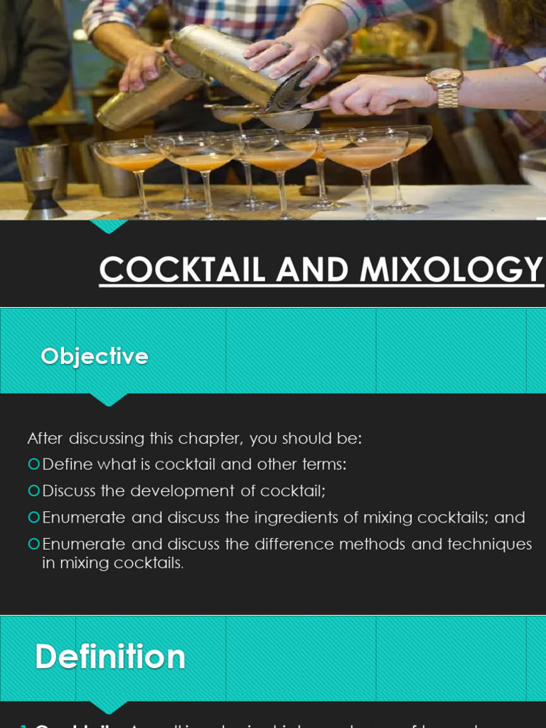 Cocktail and Mixology | Download Free PDF | Cocktails | Drink