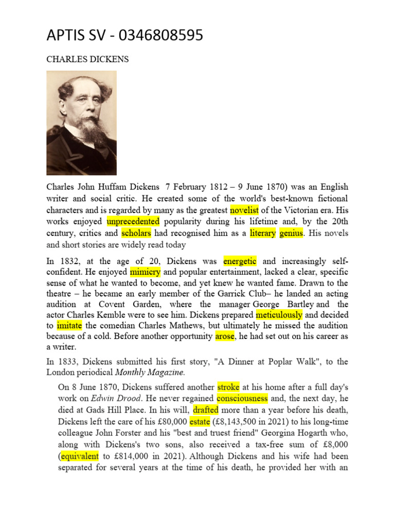 Charles Dickens | PDF | Charles Dickens | Victorian Literature