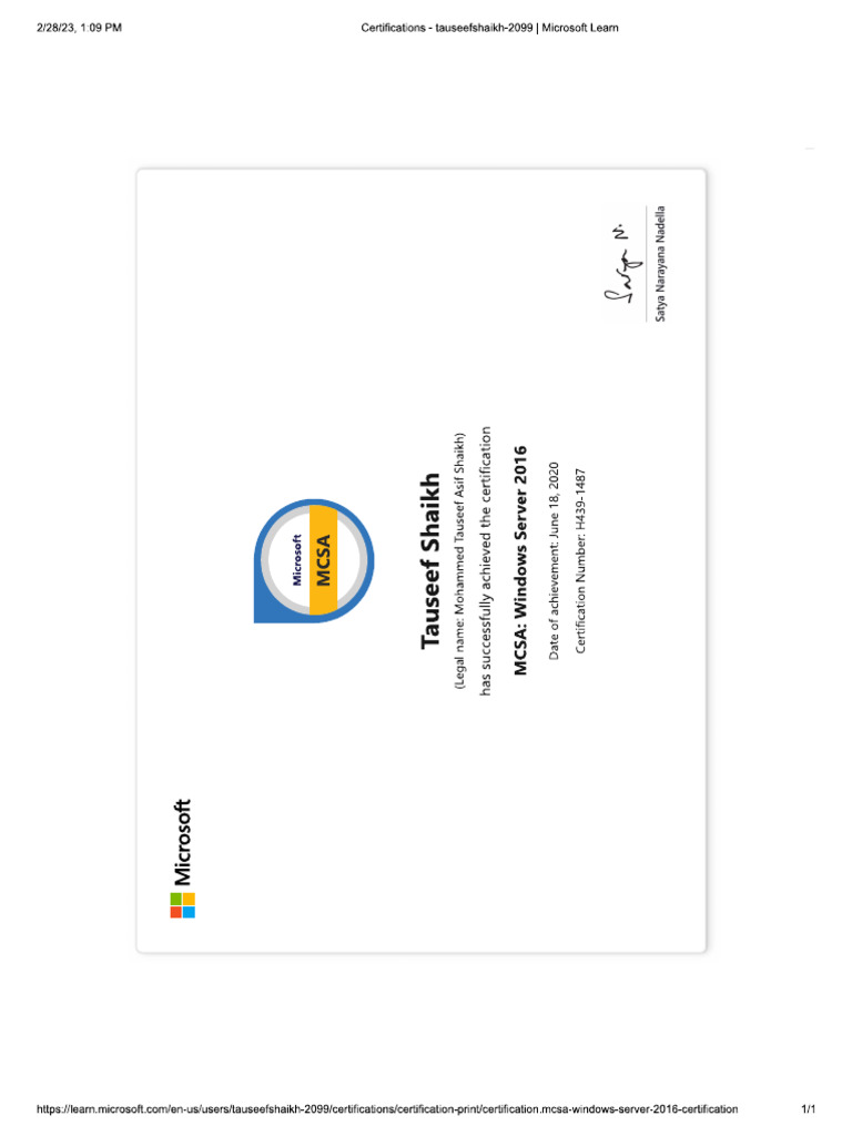 MCSA Windows Server 2016 | PDF MCSA Windows Server 2016 | PDF