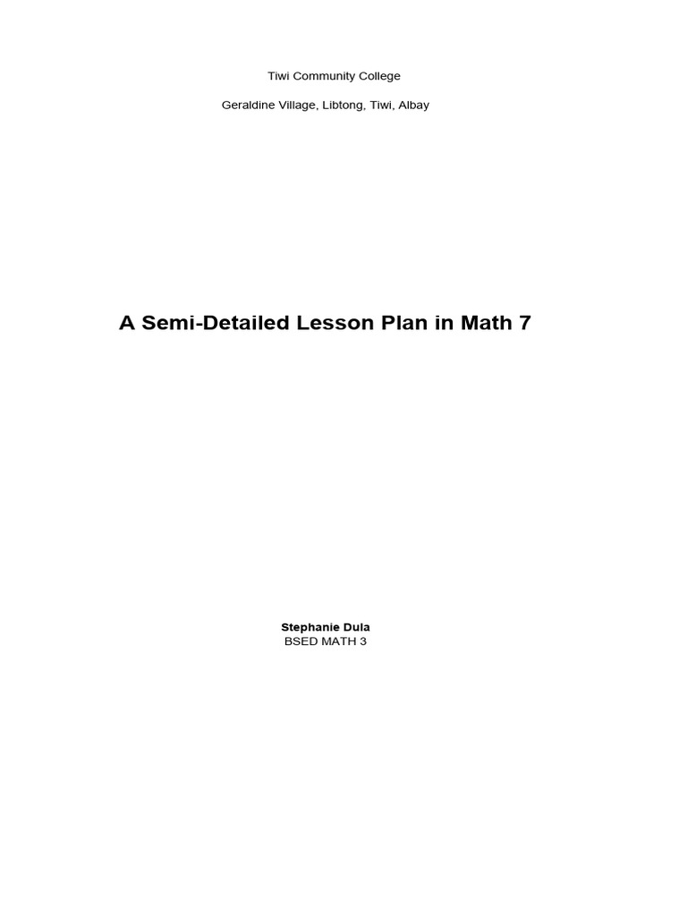 Lesson Plan Circle (SD) | PDF | Circle | Mathematics