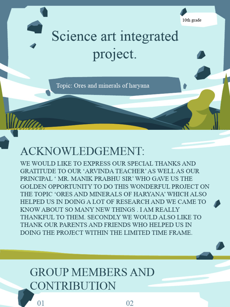 Science Art Integrated Project | PDF | Planets | Minerals