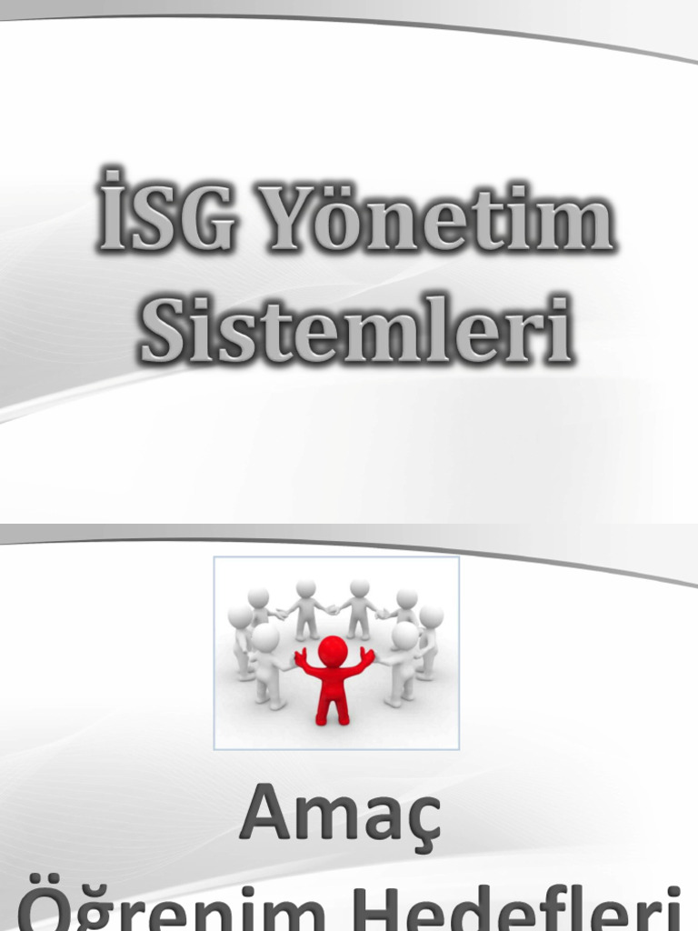 İş Saglığı Ve Güvenliği Yönetim Sistemleri-Sunum 6 | PDF