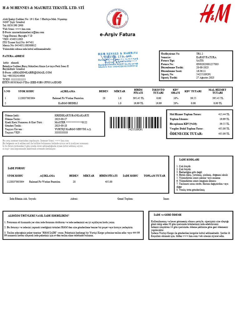 Online Receipt | PDF