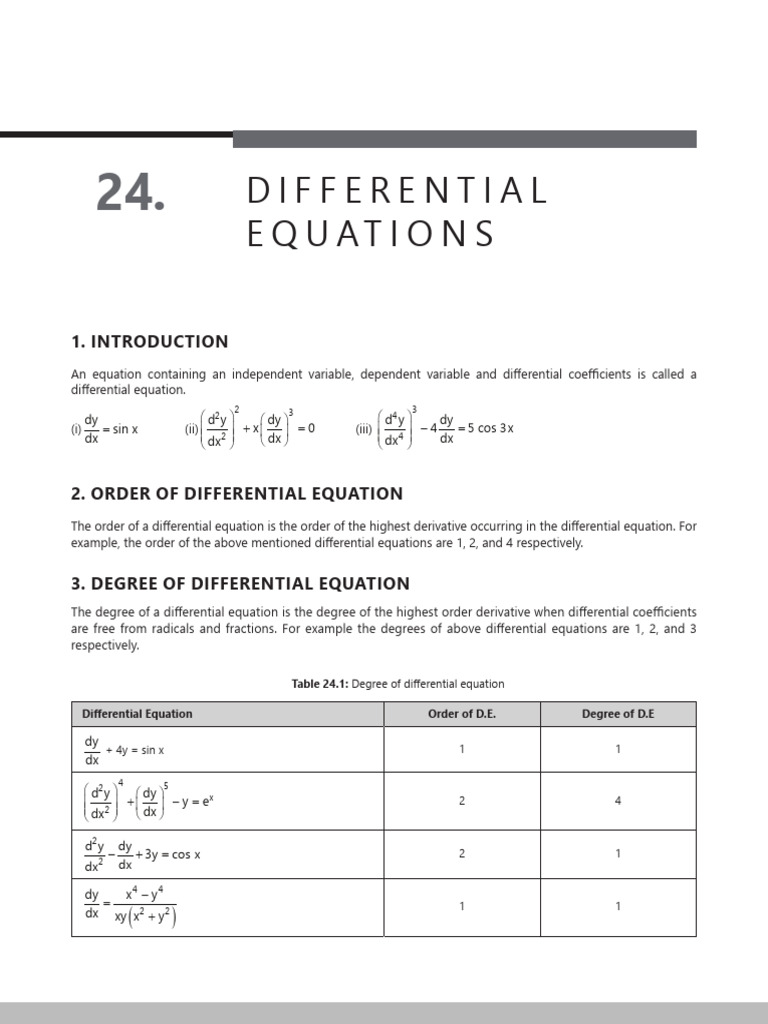 10 Differential-Equationstheory | PDF | Equations | Mathematical Concepts