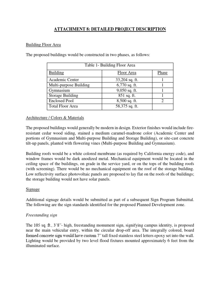 Detailed Project Description | PDF | Drainage | Stormwater
