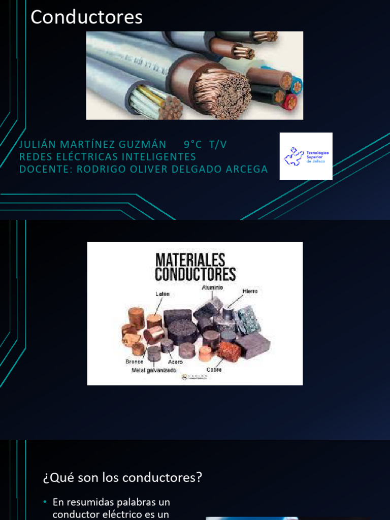 Conductor Es | PDF | Conductor electrico | Corriente eléctrica