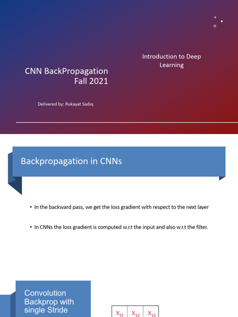 CNN Backprop Recitation 5 F21 | PDF | Applied Mathematics | Computational Science