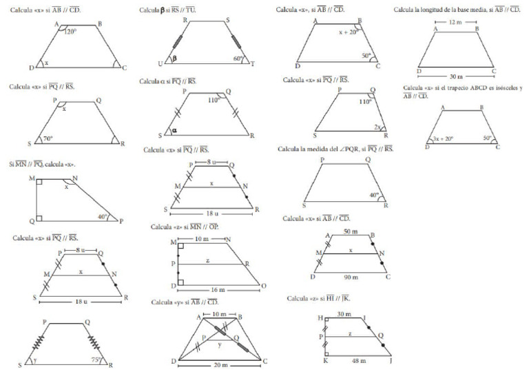 Propiedades de Los Trapecios | PDF