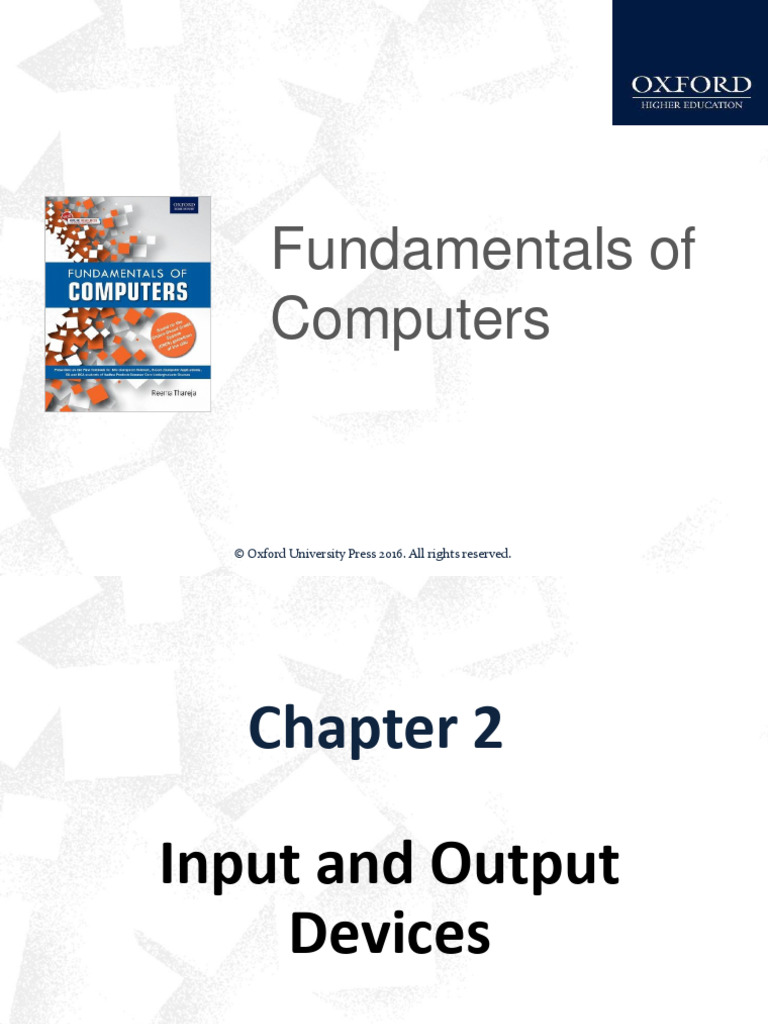 Chapter2-Module 1 - Input Output Devices | PDF | Printer (Computing) | Computer Monitor