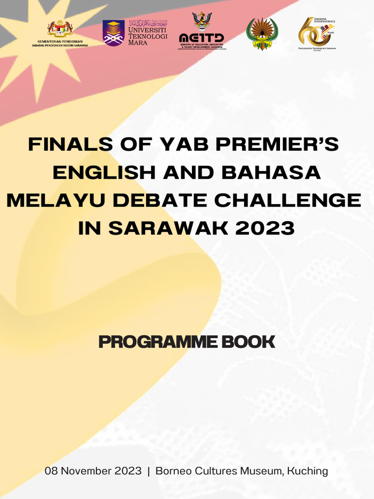YAB Premier's Debate Programme Book | PDF | Language Arts & Discipline