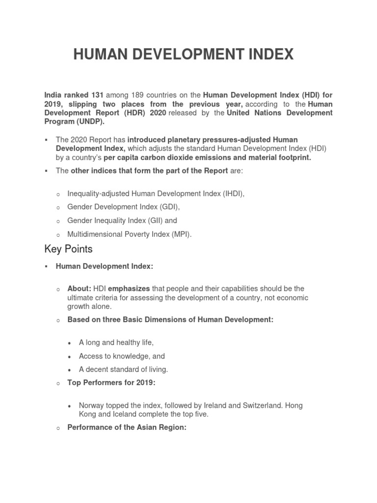 Wa0000. | PDF | Human Development Index | Economies