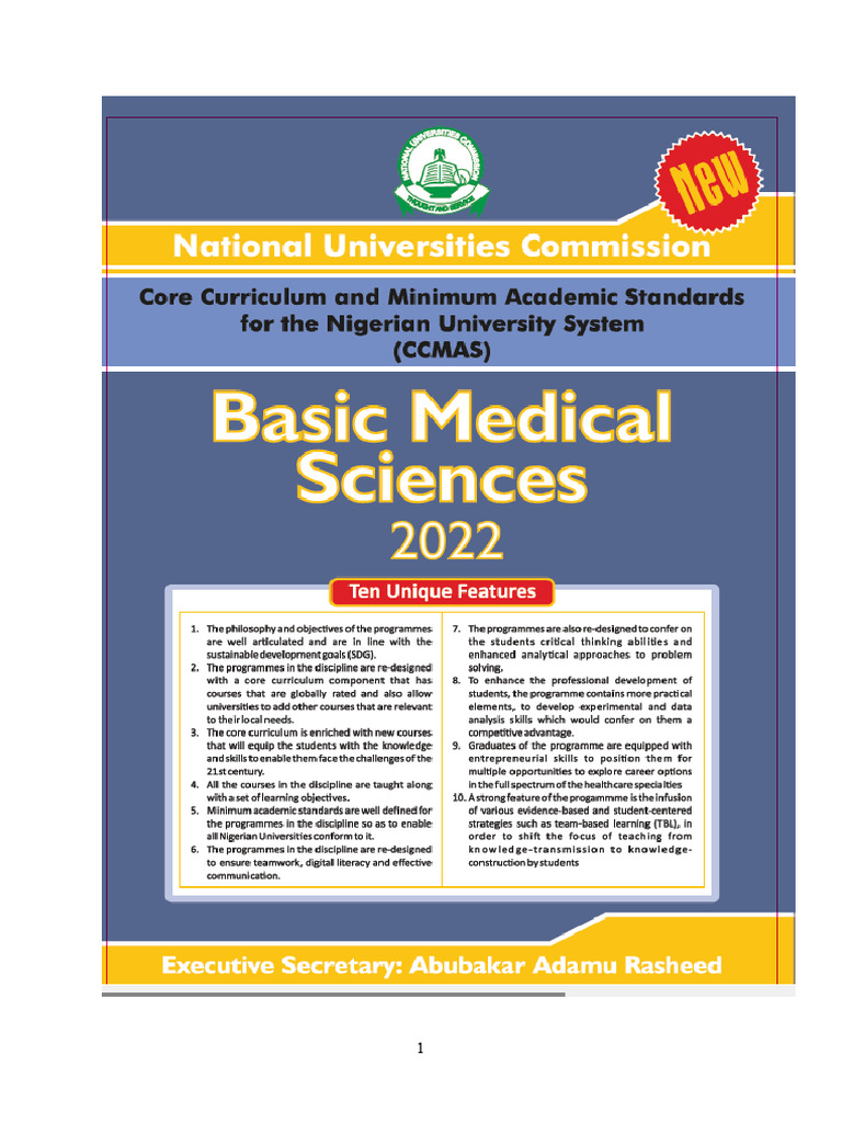 Basic Medical Sciences-CCMAS-FINAL-December 26, 2022 | PDF | Course Credit | University And ...