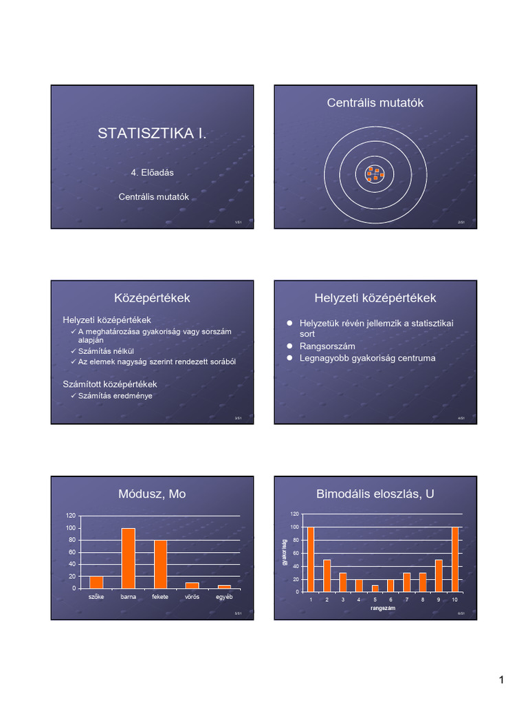 Statisztika 4 PDF | PDF