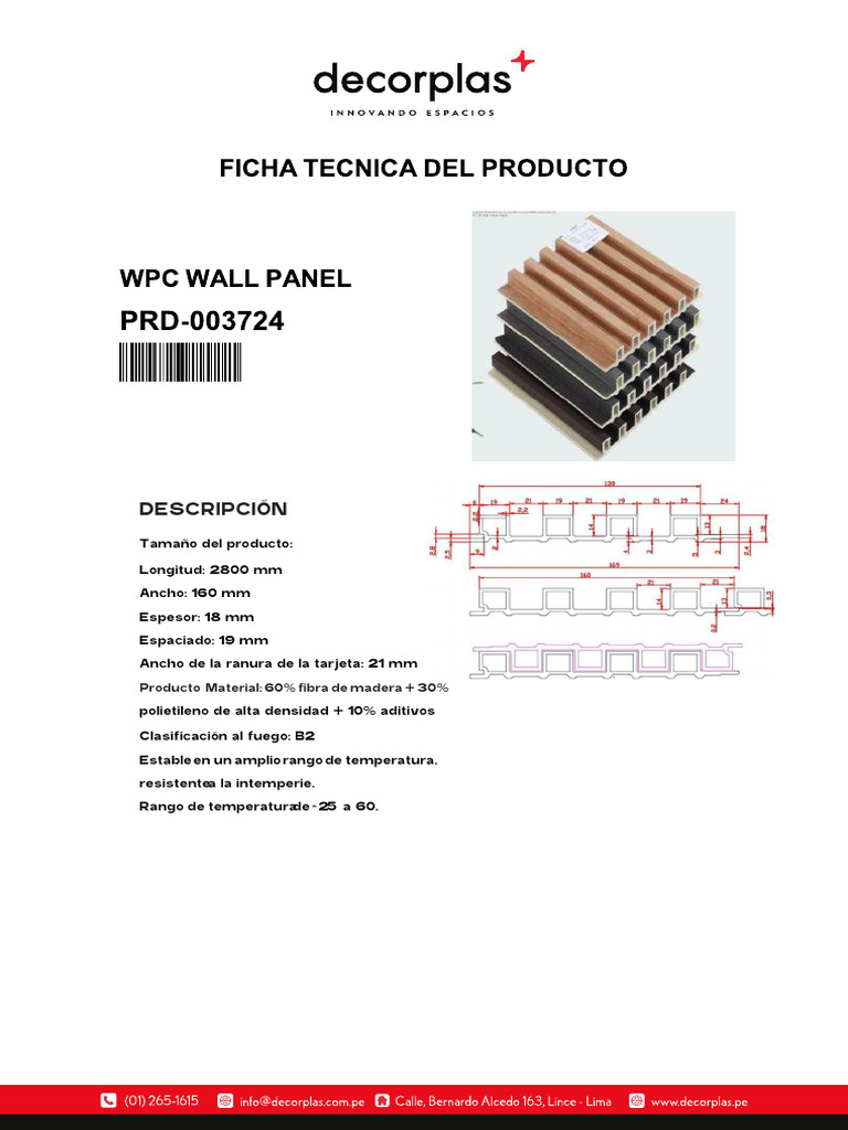 Ficha Wall Panel | PDF