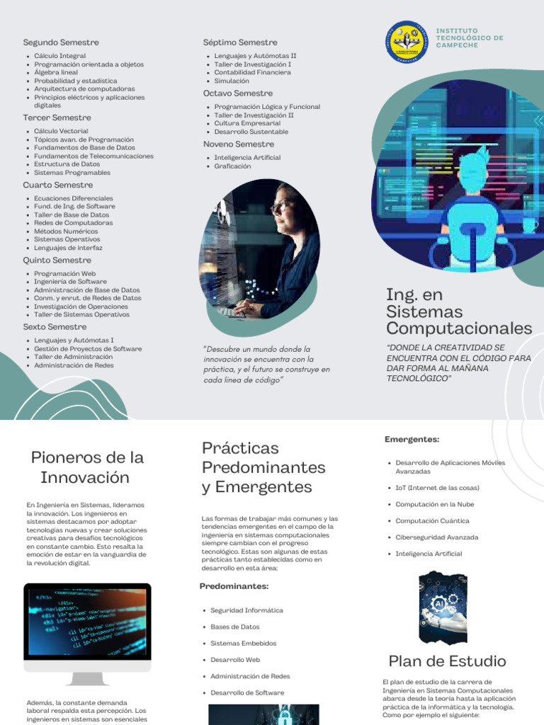 Triptico | PDF | Informática | Ciencias de la Computación