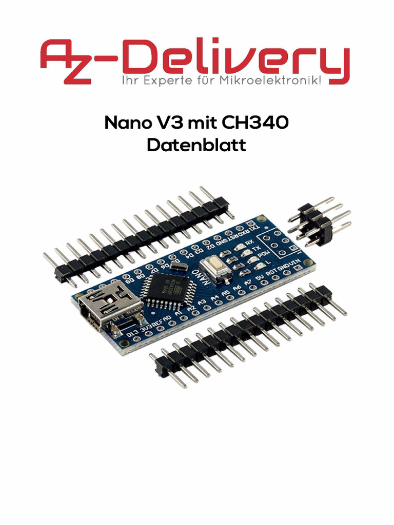 Nano V3 CH340 Datasheet Overview | PDF | Computers