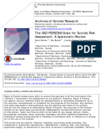 Modified SAD PERSONS Scale Overview | PDF