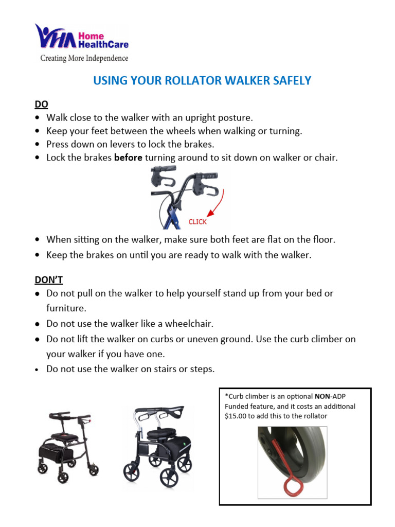 Safe Rollator Use | PDF