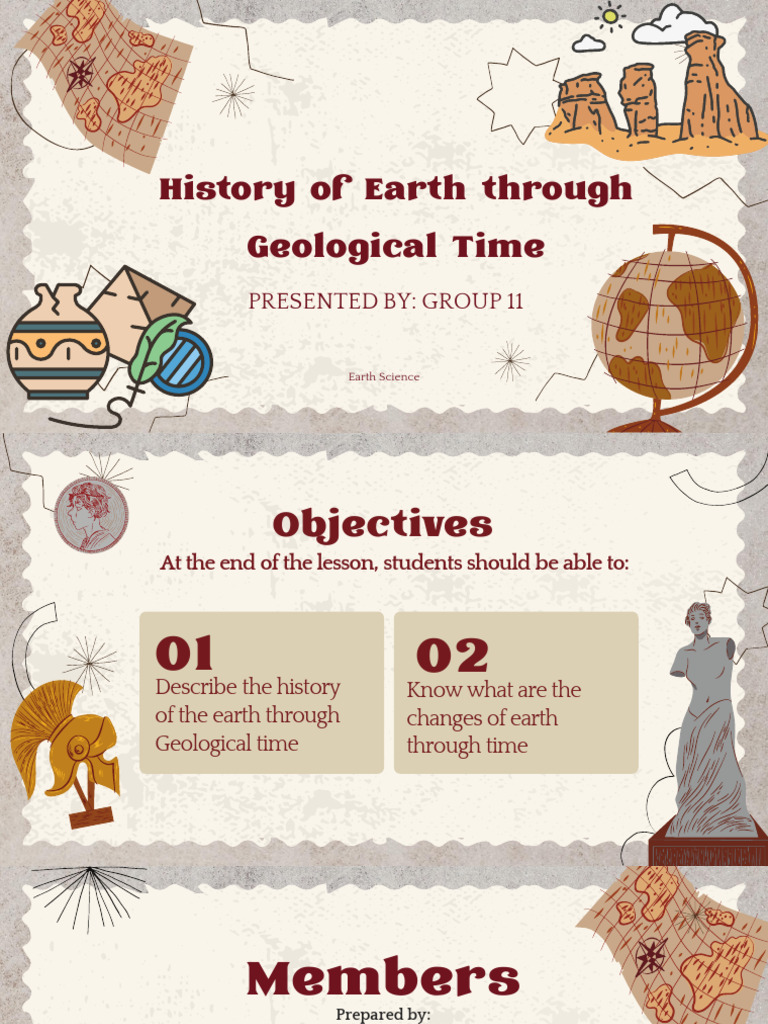 Earth's Geological History Overview | PDF | Geologic Time Scale | Dinosaurs
