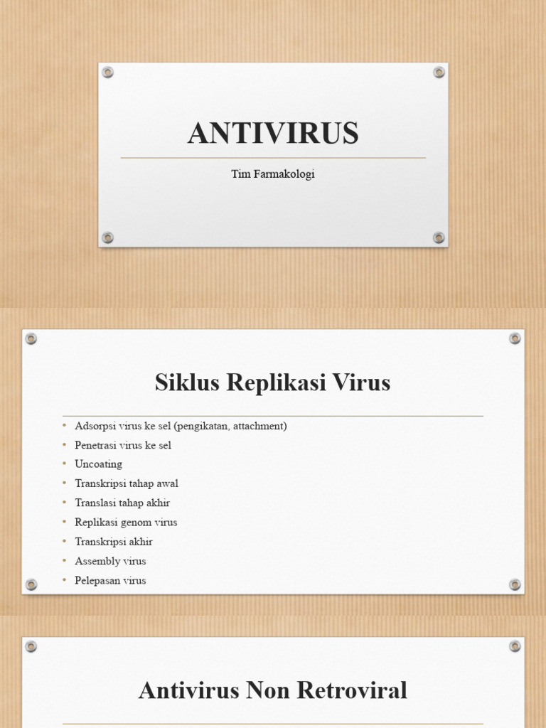 Farmakologi Antivirus | PDF | Clinical Medicine | Medicine