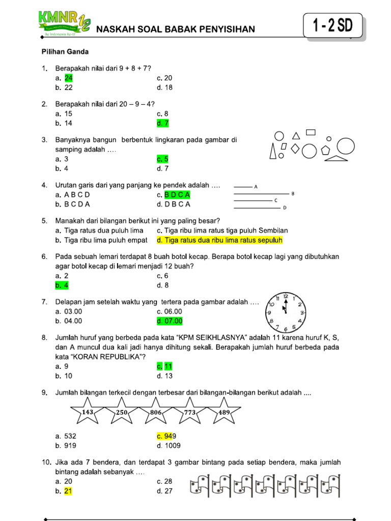 KMNR 12 Kelas 1 - 2 | PDF