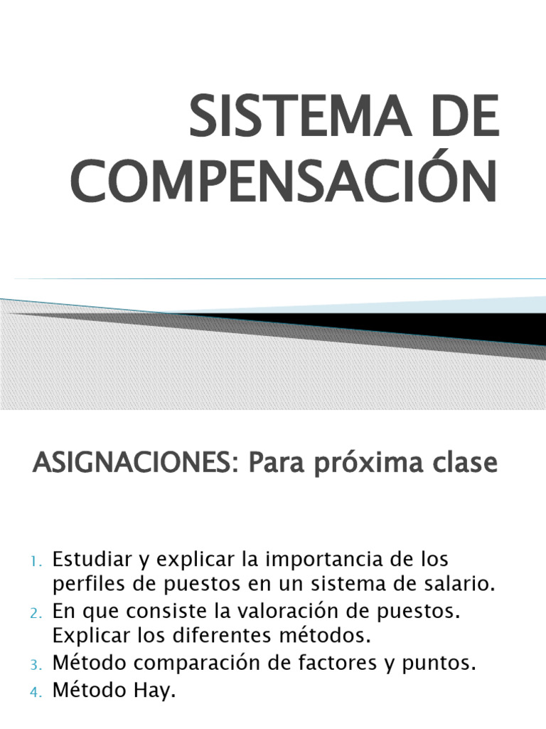 Importancia y Métodos de Compensación Salarial | PDF | Salario | Business