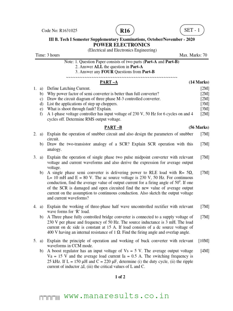 WWW - Manaresults.co - In: Power Electronics | PDF | Power Inverter | Root Mean Square