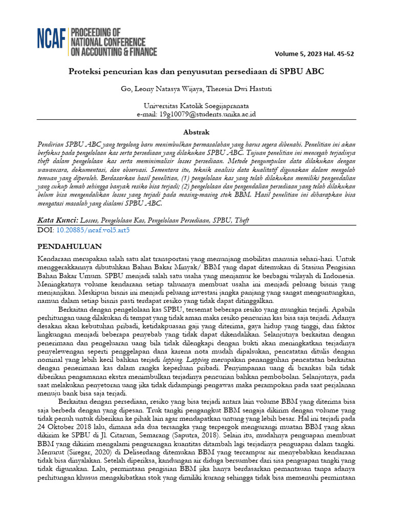 Susunan Rekomendasi Kalibrasi BBM | PDF