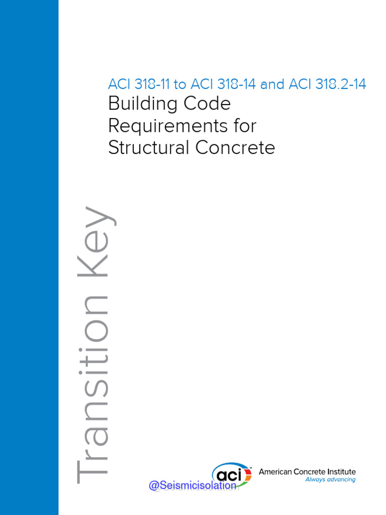 ACI 318 11 To ACI 318 14 and ACI | PDF | Building Technology ...
