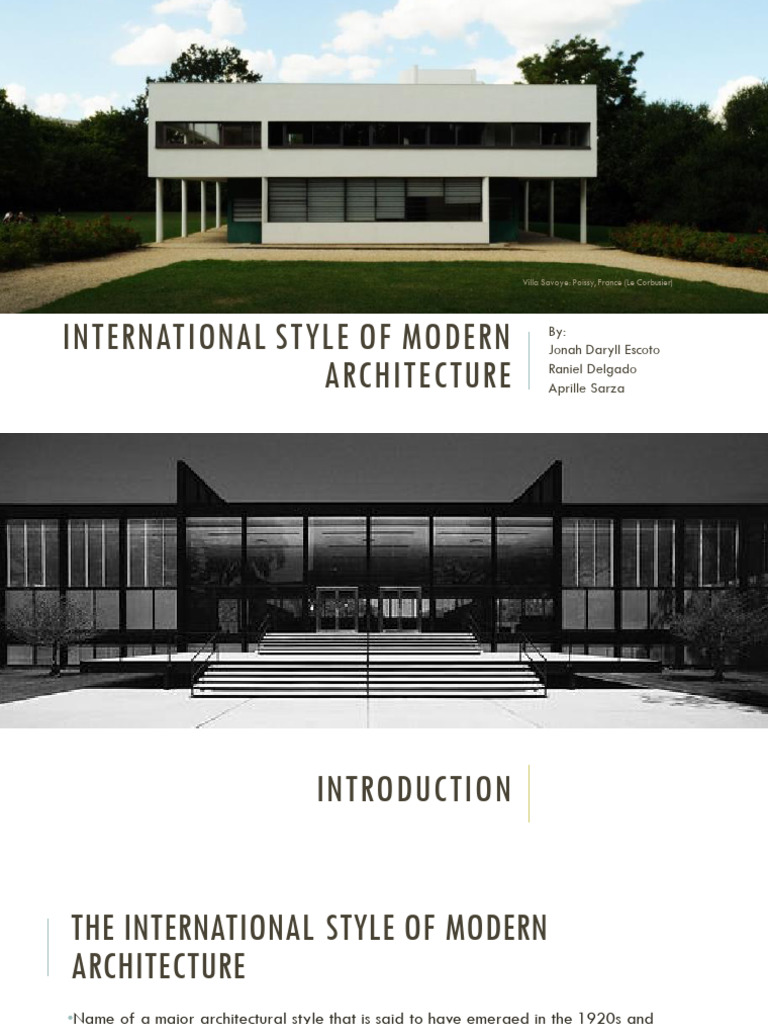 10 International Styel and Modernism (Introduction and History) | PDF ...