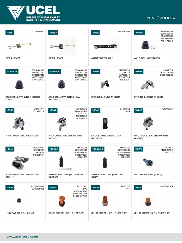 UCEL Kaucuk Yeni Urunler Katalog ENGLISH | PDF | Pipe (Fluid Conveyance ...