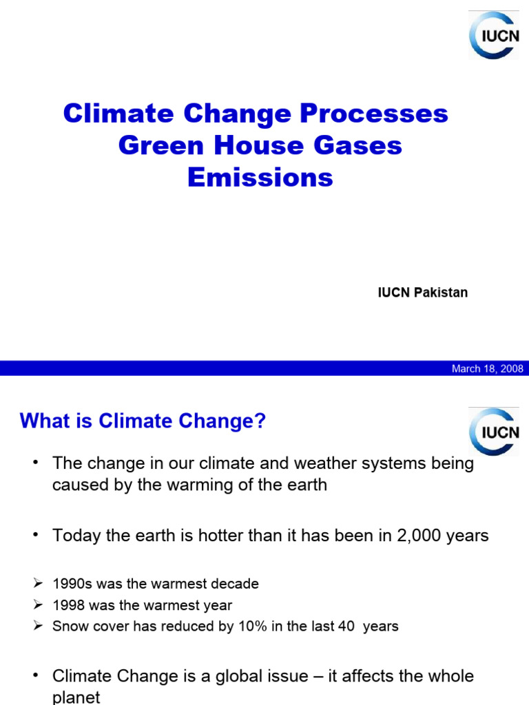 Climate Change Process GHG Perspectives | PDF | Climate Change ...
