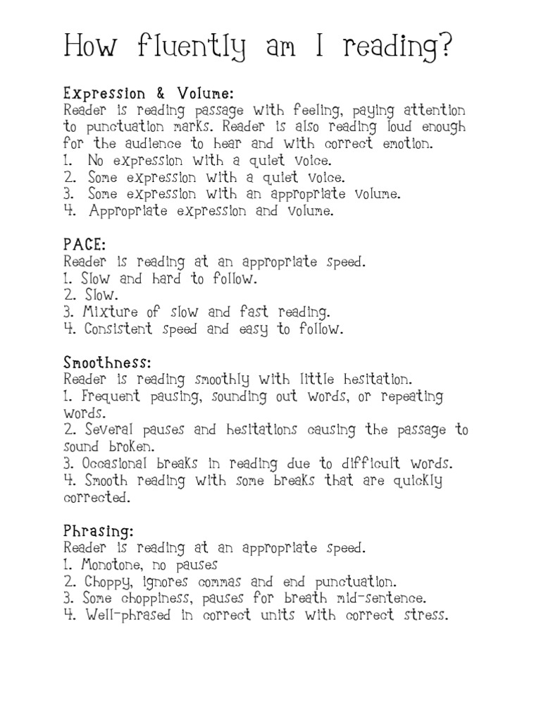 How Fluently Am I Reading | PDF | Career & Growth