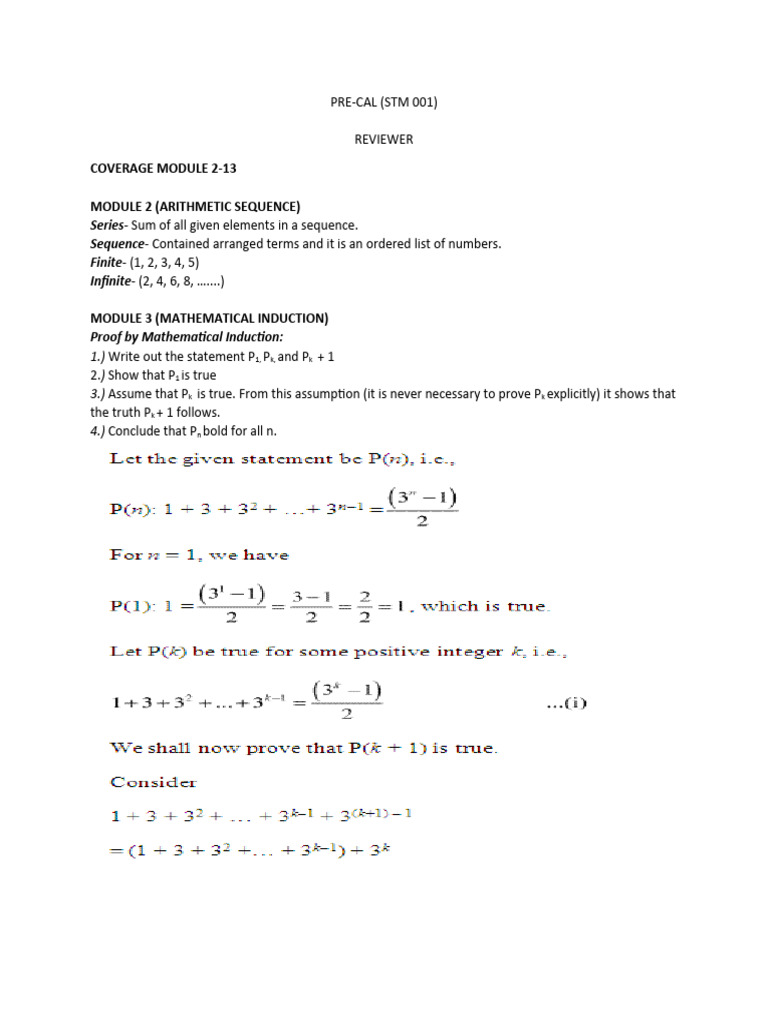 STM 001 Reviewer 1 | PDF | Trigonometric Functions | Angle