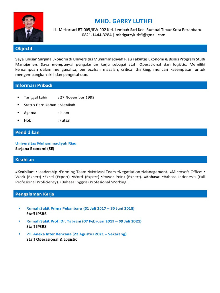 CV Garry (Manajemen) | PDF